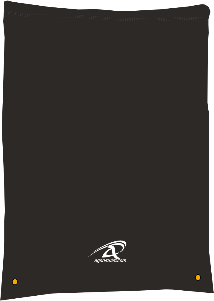 Solid Black Mesh Bag Large 25"x19" - Agonswim.com