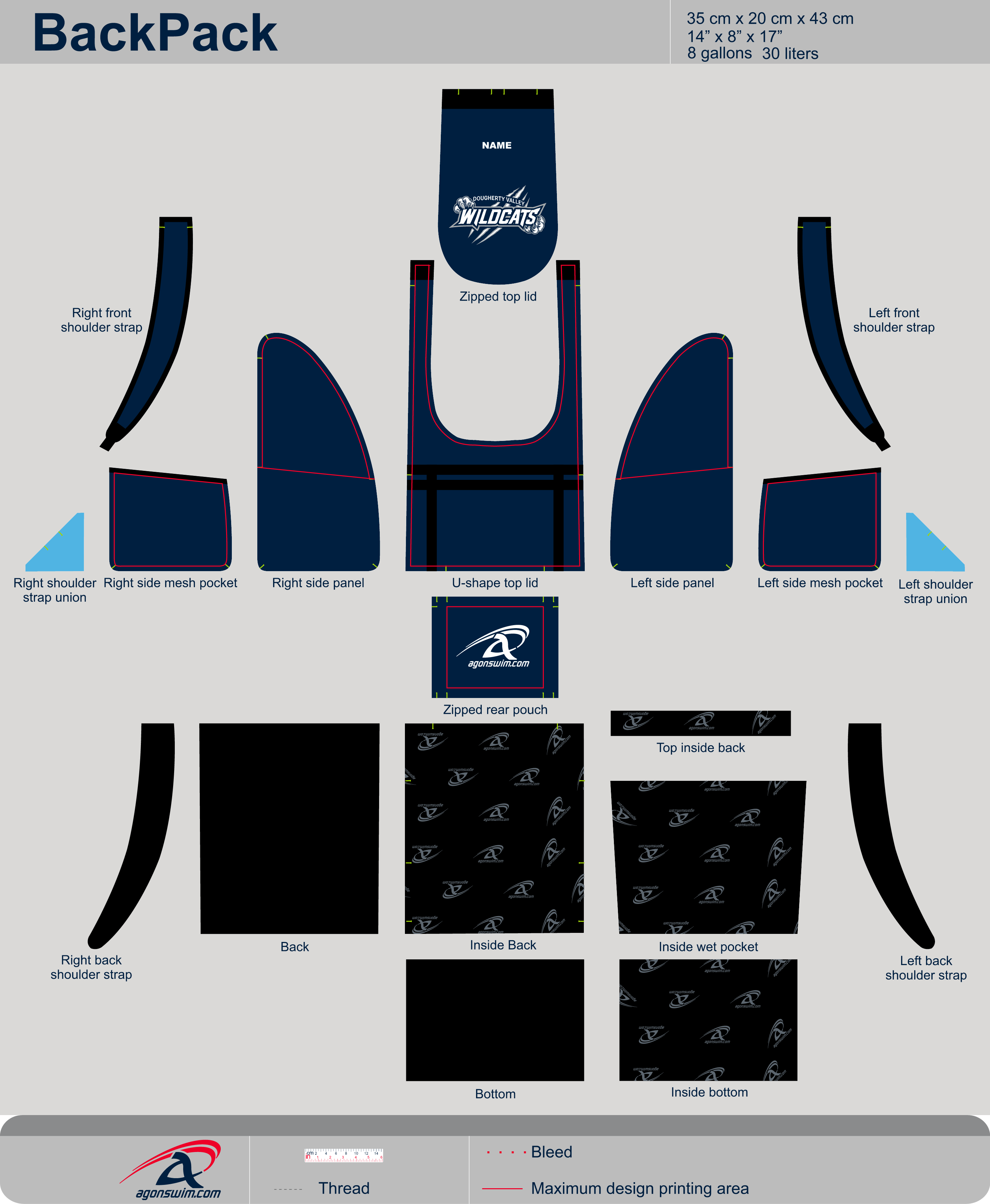 Canvas BackPack (2026) - Agonswim.com
