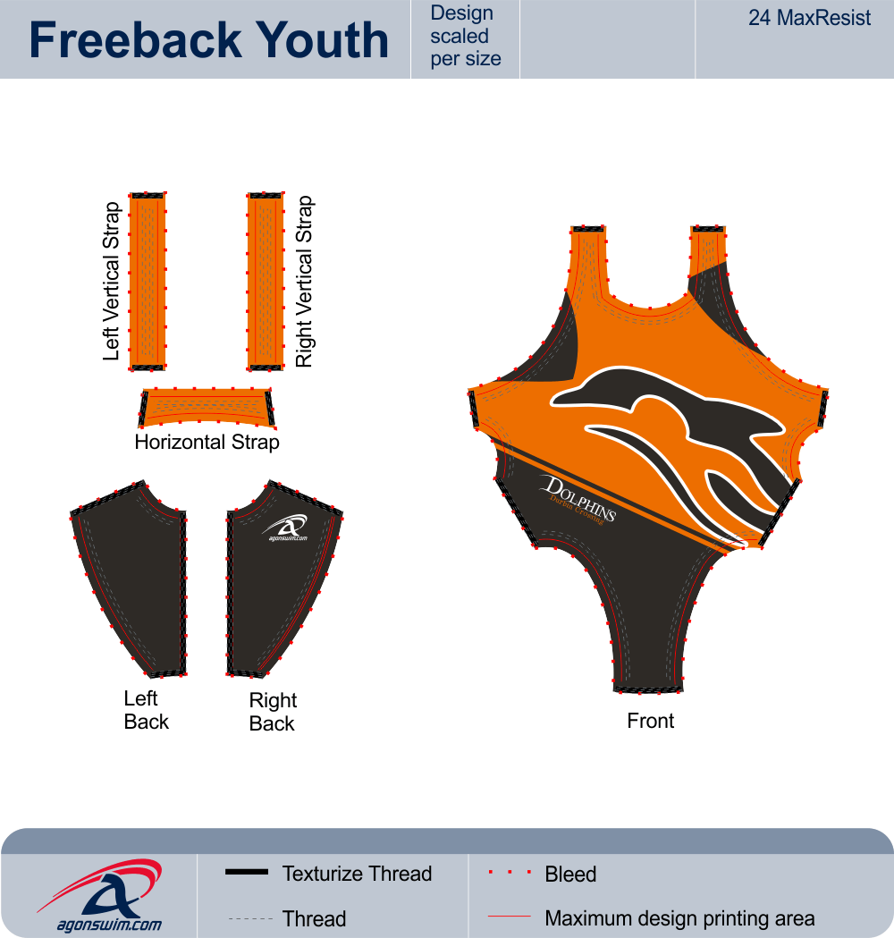 MaxResist FreeBack Youth Fully Front Lined (7) - Agonswim.com