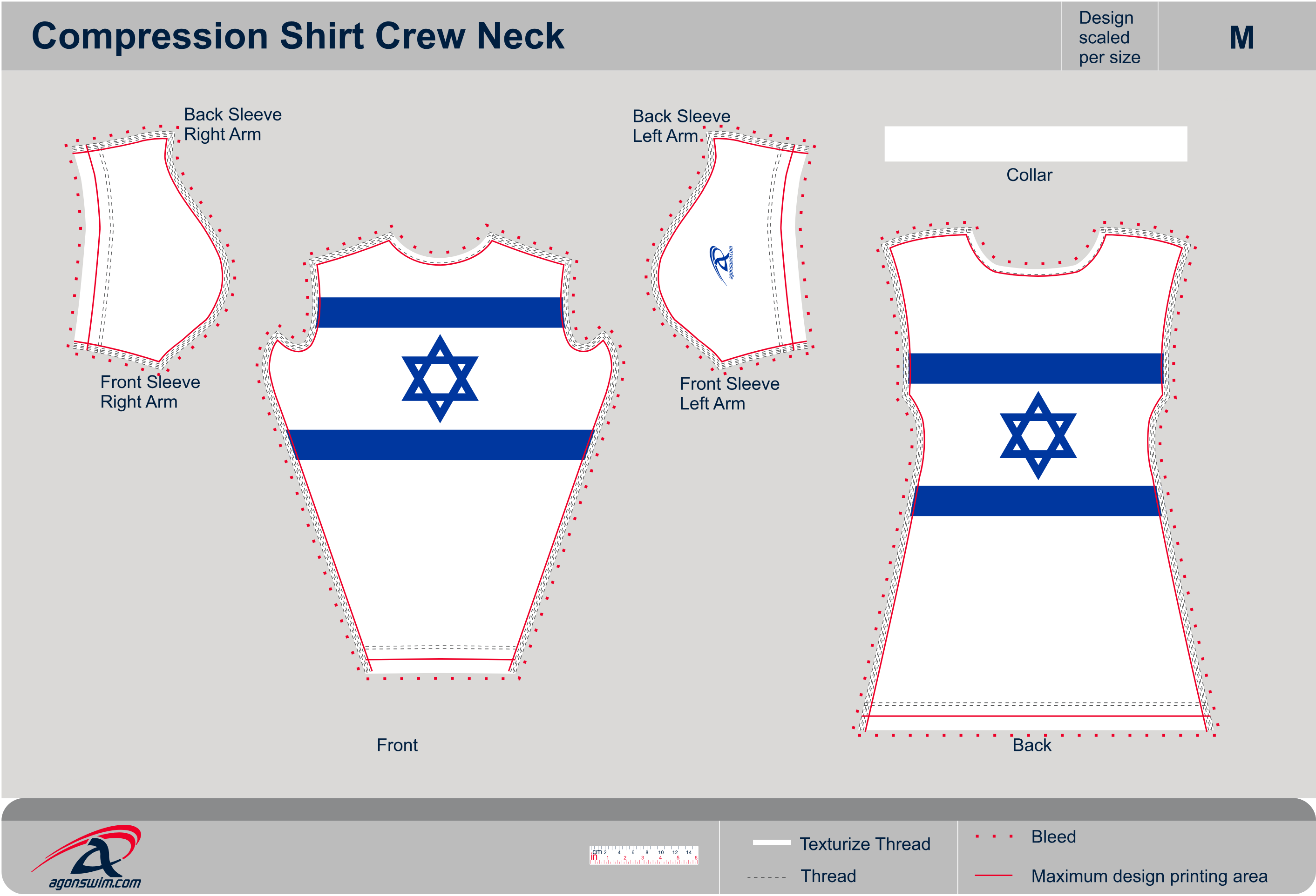 PolyFlex Compression Shirt Crew Neck (2023) - Agonswim.com