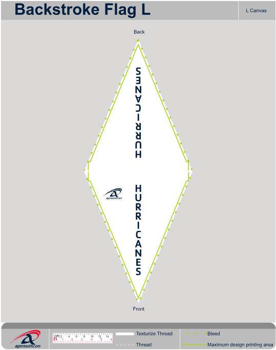 Canvas Backstroke Flag Large (2019) - Agonswim.com
