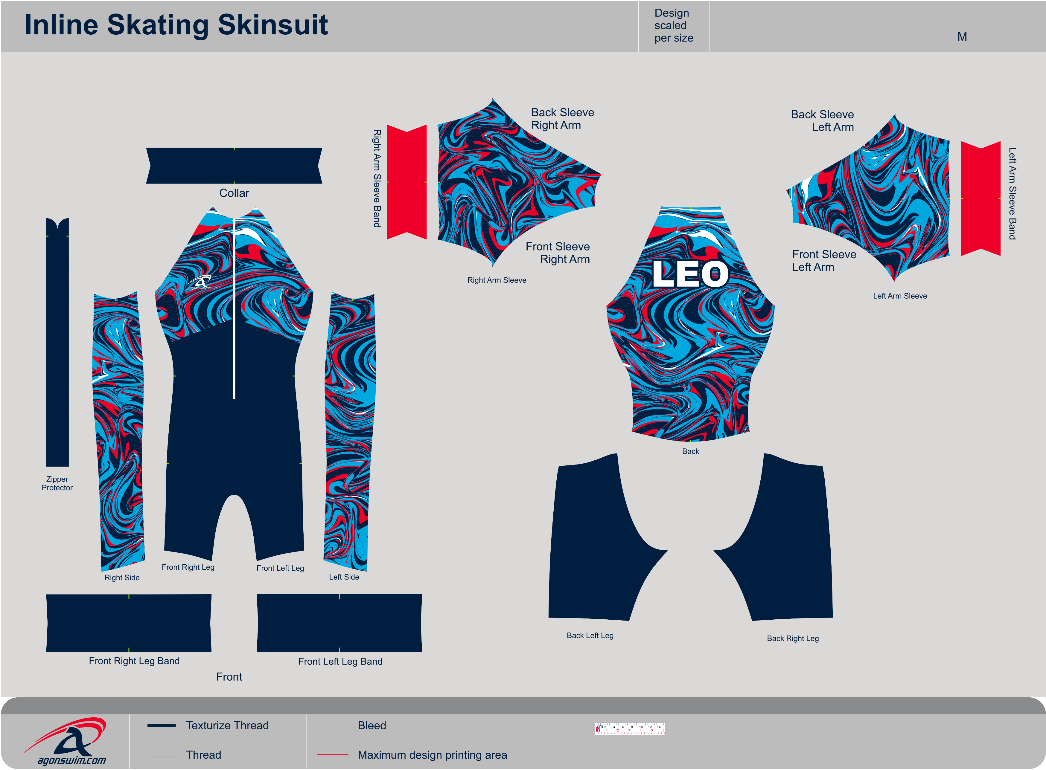 MaxResist Inline Skating Skinsuit Crotch Lined (2020) - Agonswim.com