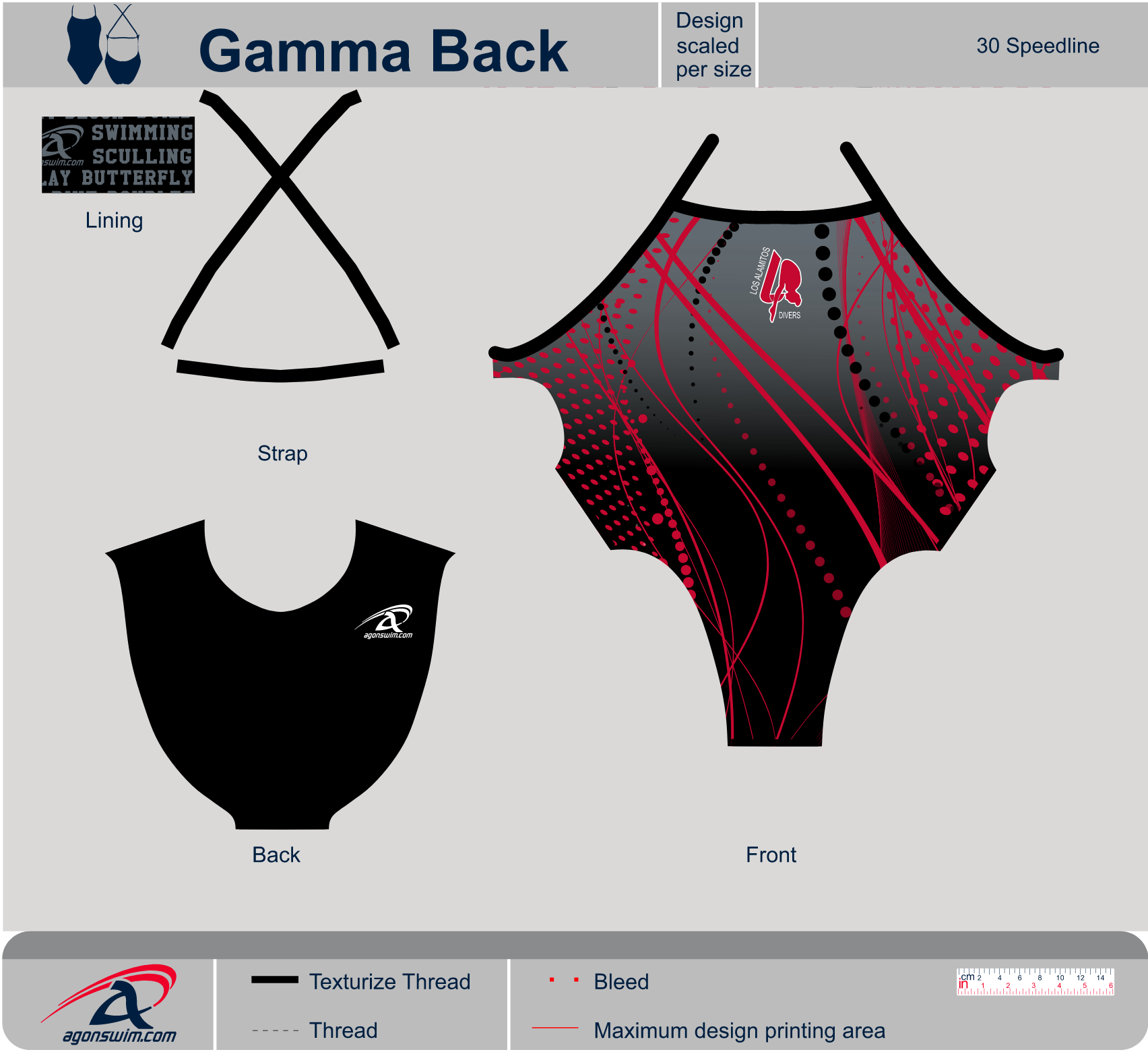 Speedline Gamma back Fully Front Lined (2021) - Agonswim.com