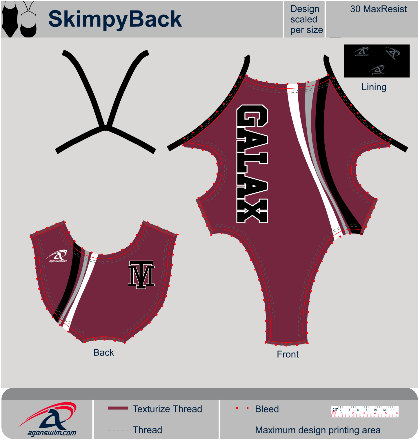 MaxResist SkimpyBack Fully Front and Back Lined (2023) - Agonswim.com