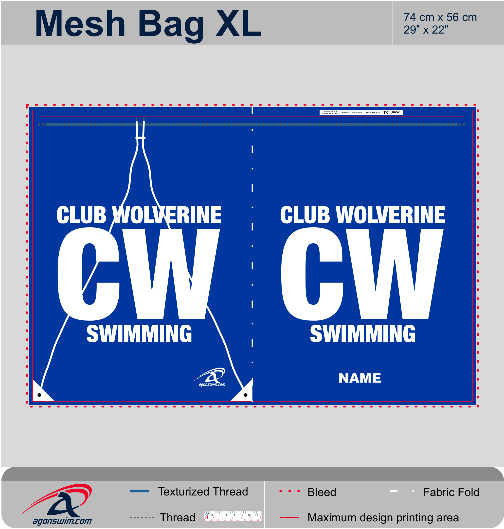 Mesh Mesh Bag XL 29"x22" (2023) - Agonswim.com