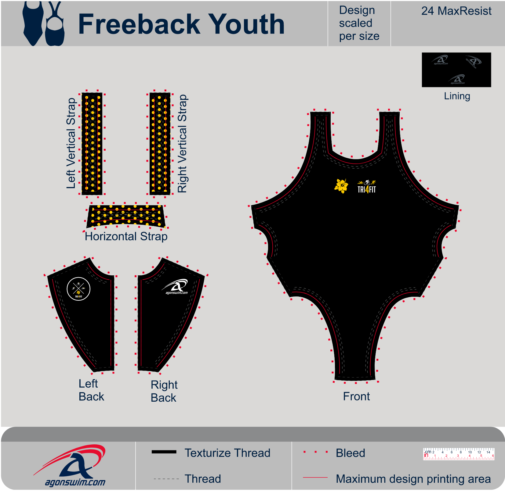 MaxResist FreeBack Youth Fully Front Lined (2023) - Agonswim.com