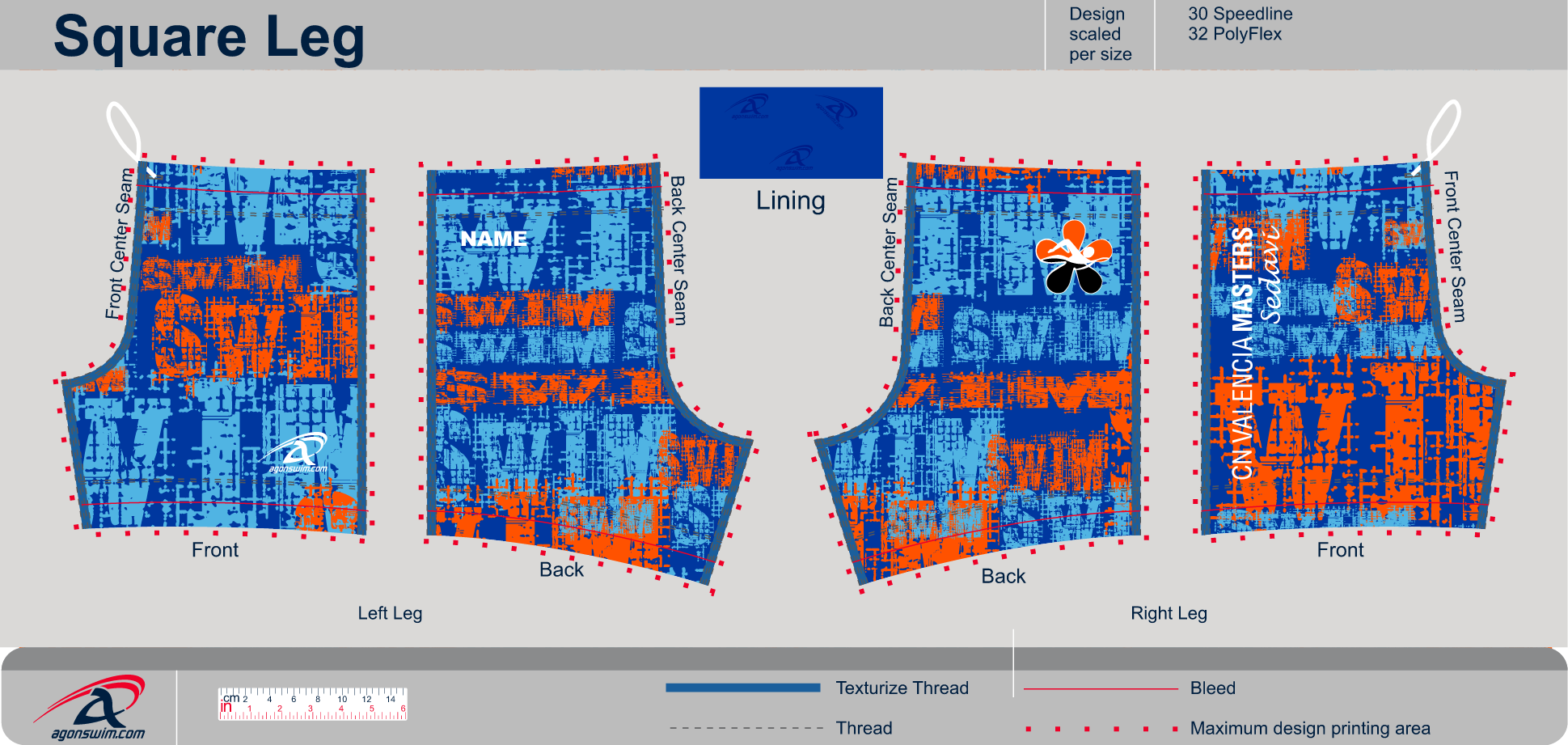 MaxResist Square Leg Fully Front Lined (2025) - Agonswim.com
